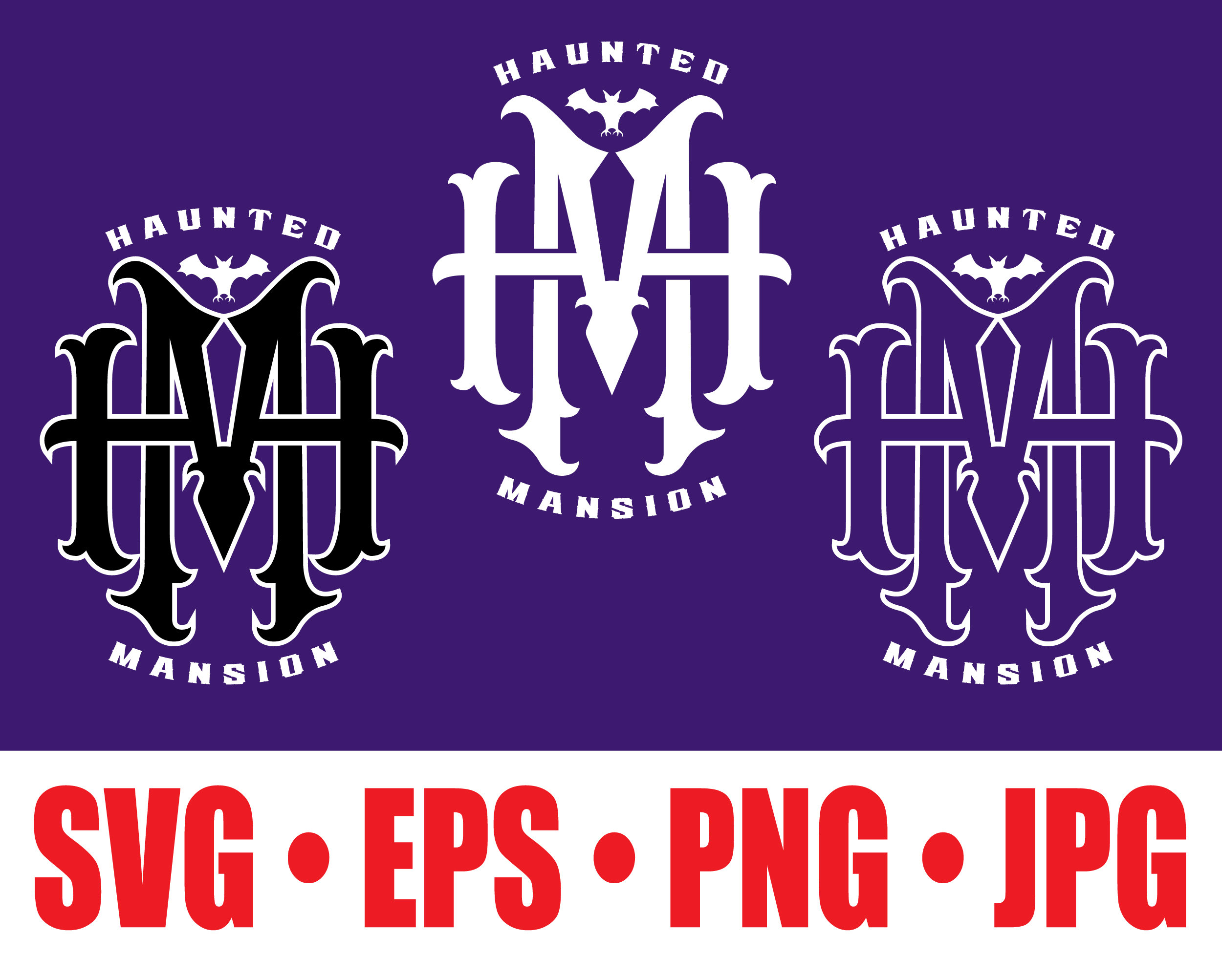 Haunted Mansion 2022 Logo SVG, EPS, PNG, Jpg - Etsy