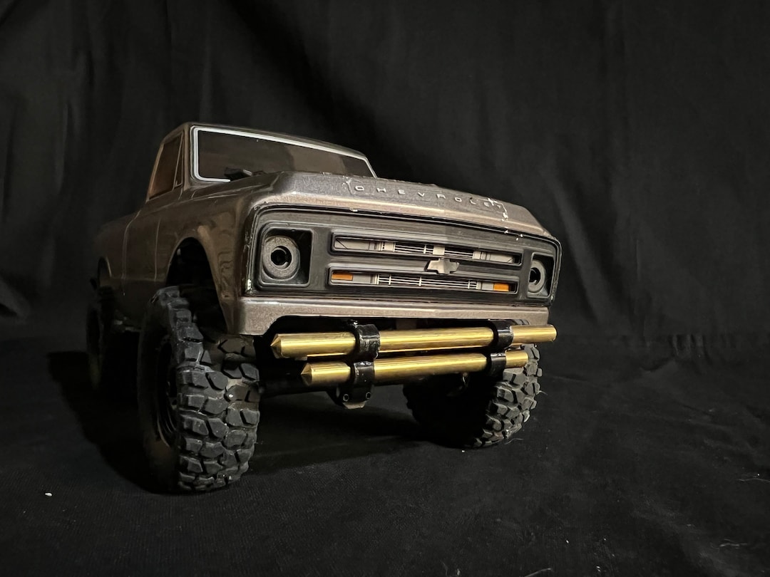 SCX24 C10 Extreme Brass Push Bar Bumper - Etsy