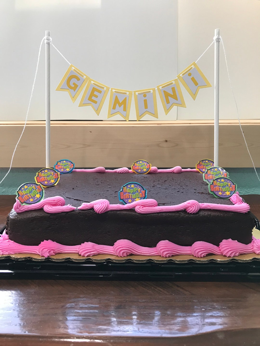 Gemini/banner/bunting/gemini/zodiac/birthday/birthday Banner/cake ...
