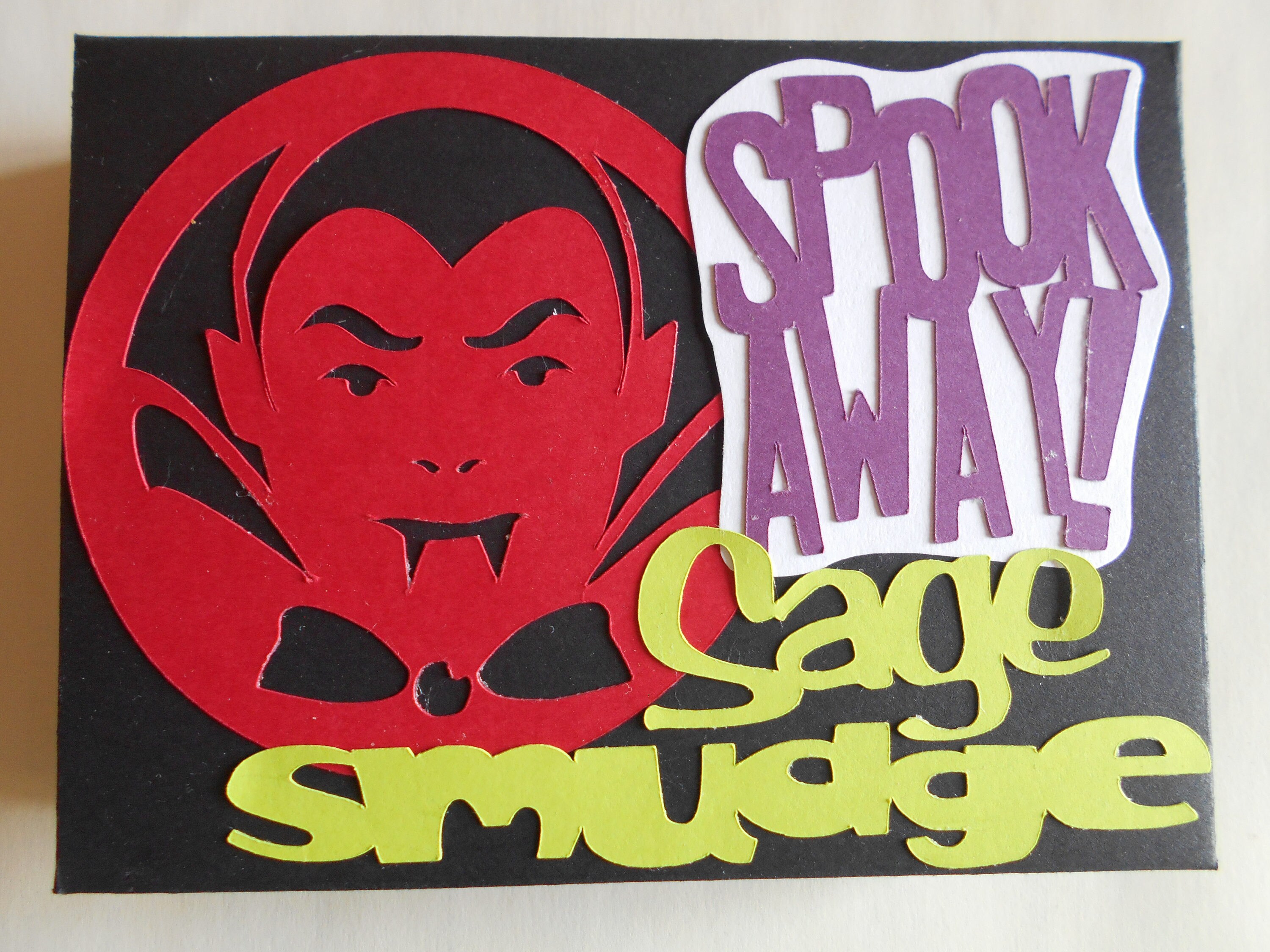 Spook Away Sage Smudge/halloween Party Prop/1/2 Ounce Table Prop/silver ...