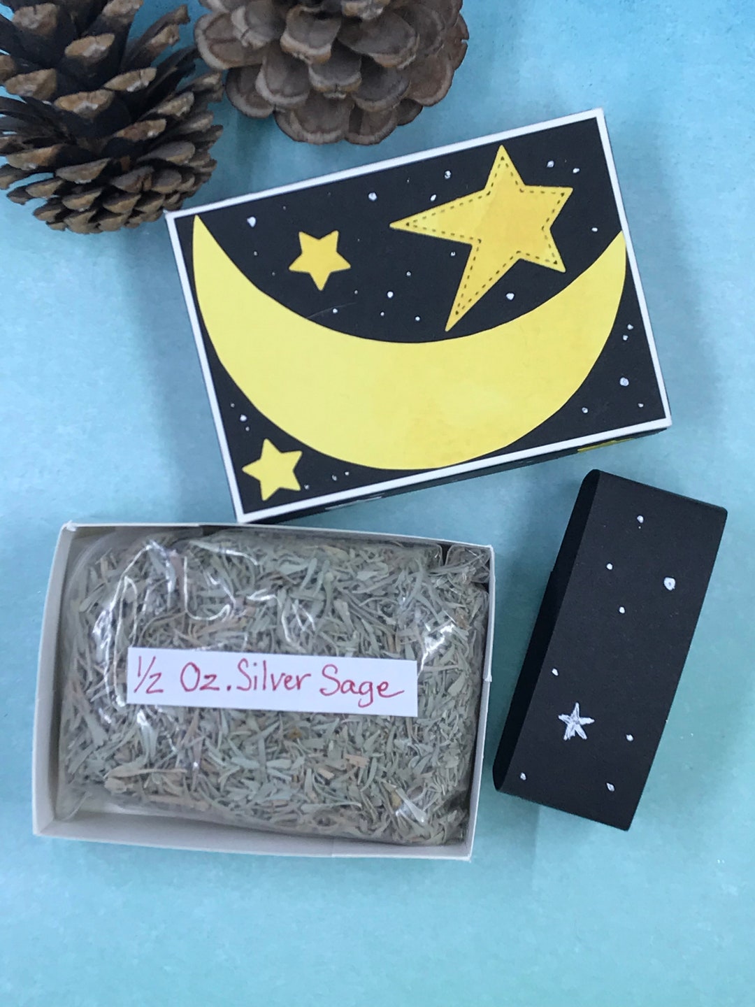 1/2 Ounce Wild Mountain Silver Sage Packet With Custom Box - Etsy