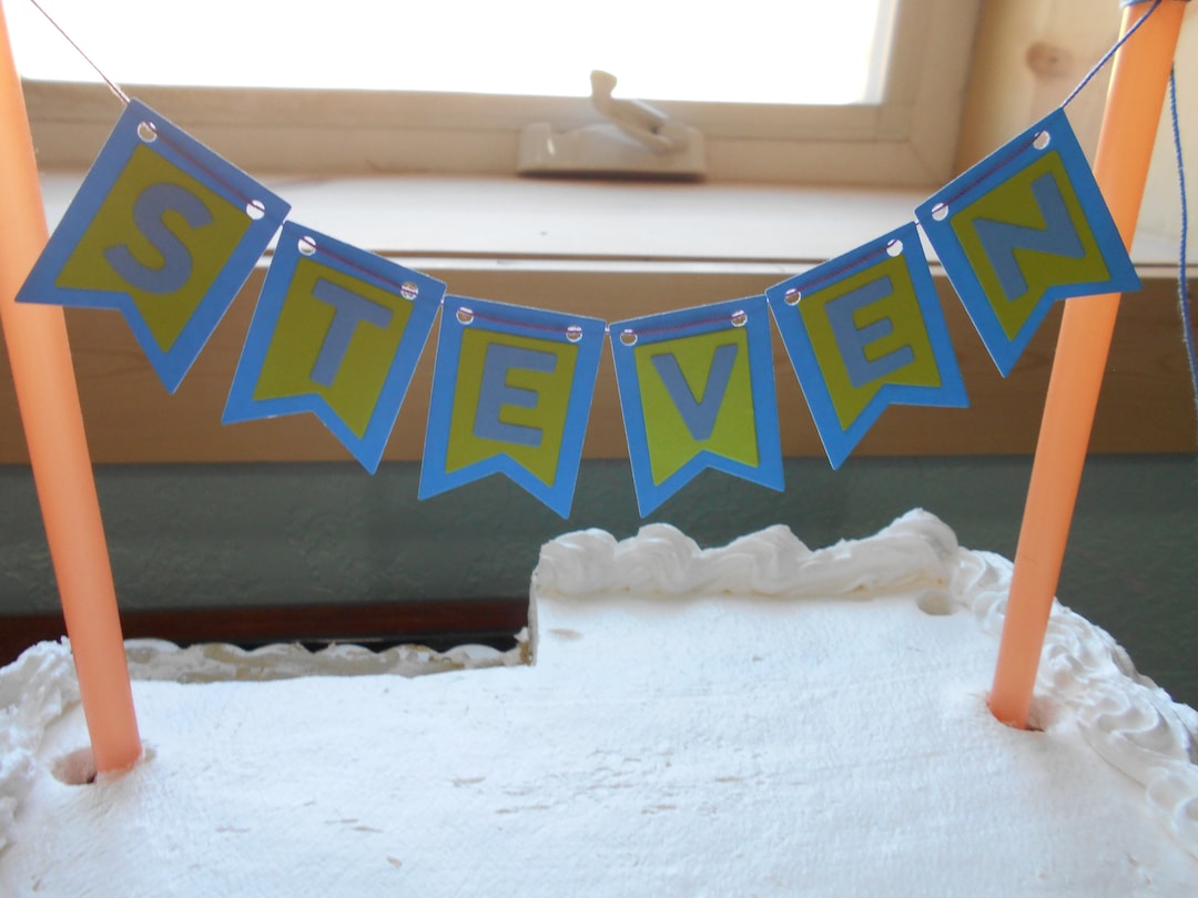 Steven/cake Topper/cake Banner/cake Bunting/steven Cake Decor/birthday ...