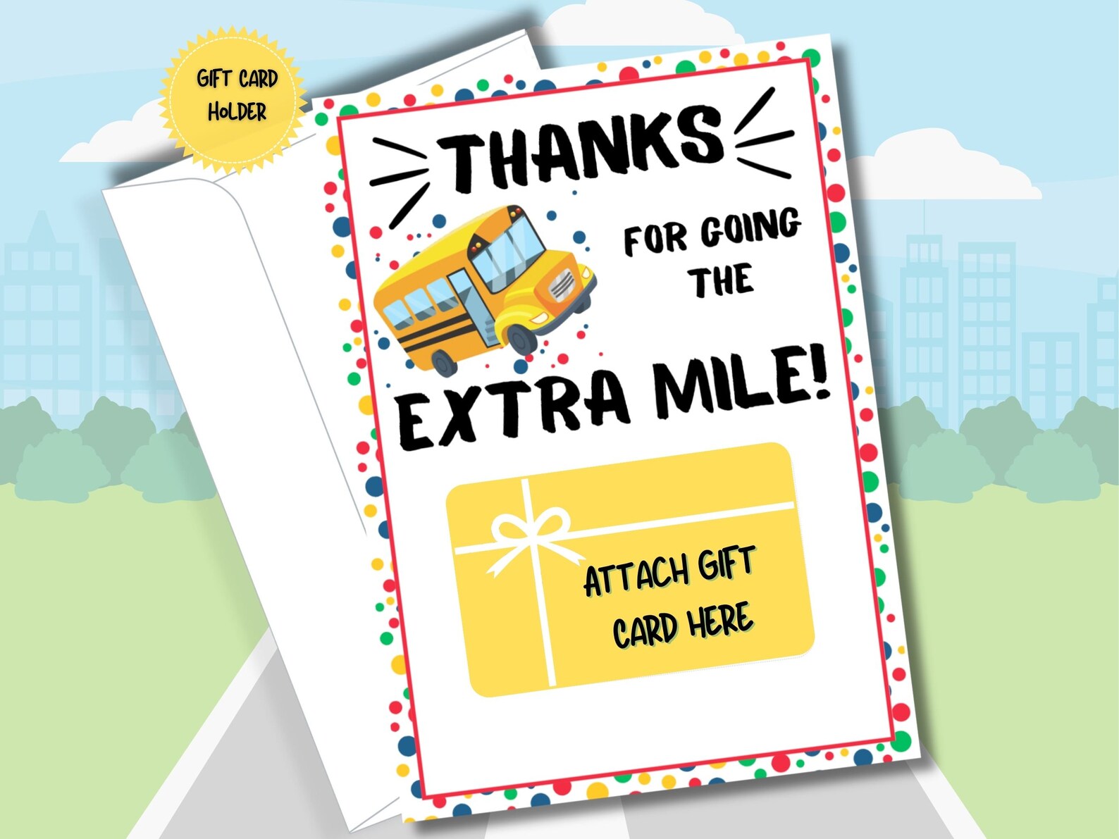 Bus Driver Appreciation Gift Card Holder | Thank You Gift Card Holder ...