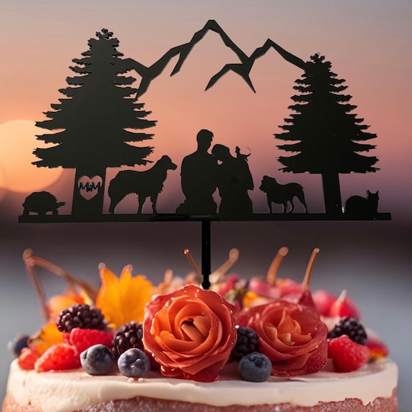 Mountain Cake Topper - Etsy