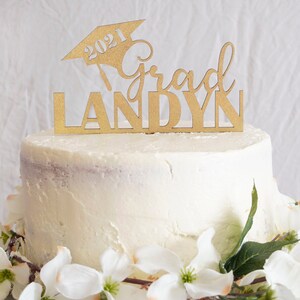 Personalized Graduation Cake Topper Graduation Party Décor College Grad ...