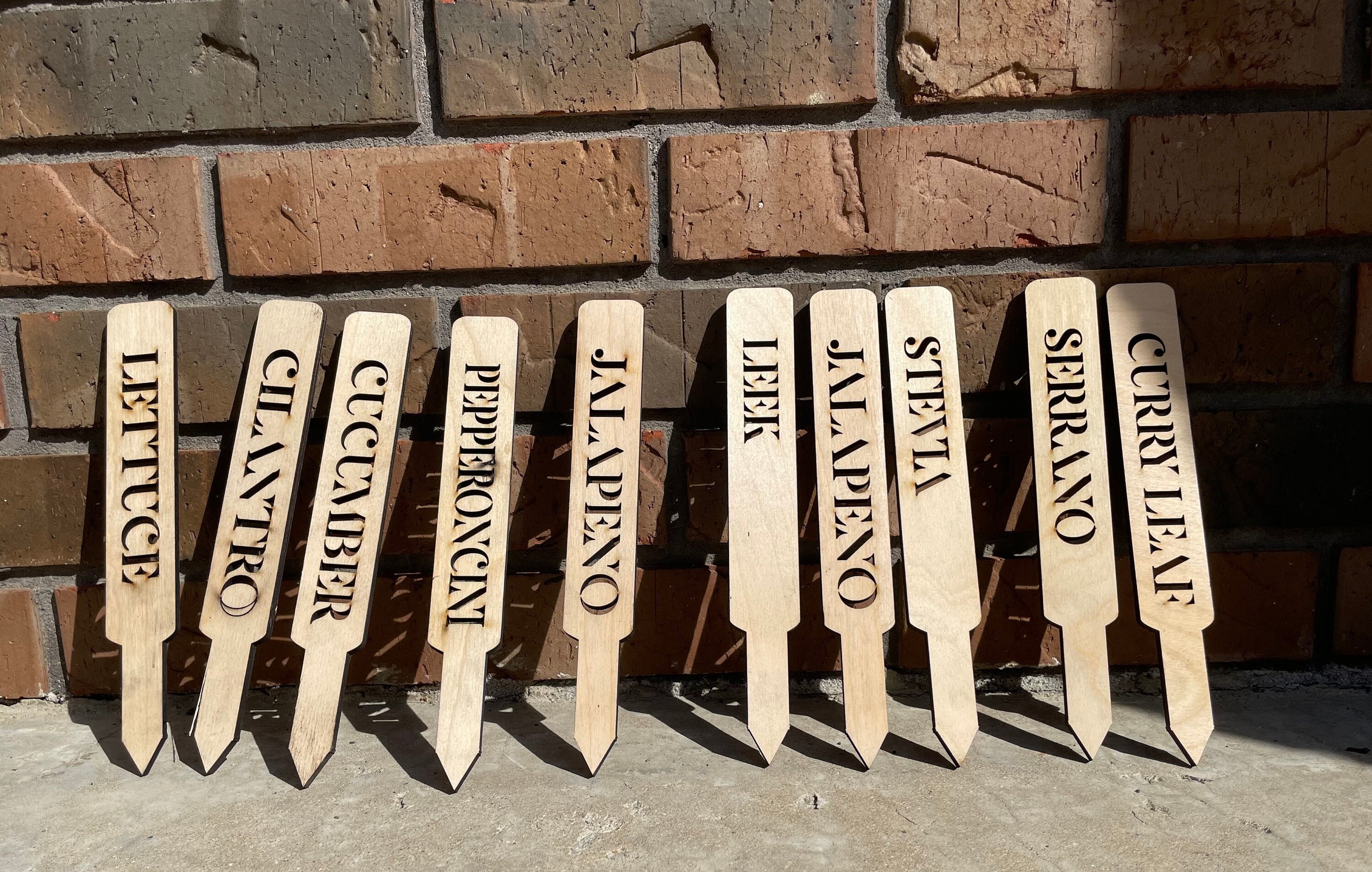 Garden Marker Handmade Plant Stakes for Herb Gardening Gift Garden ...