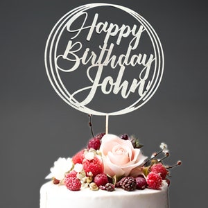 Personalized Wedding Cake Topper for Bridal Shower Cake Topper Name ...