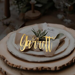Name Plate Wedding Name Plate Wooden Setting Wedding Name Place Card ...