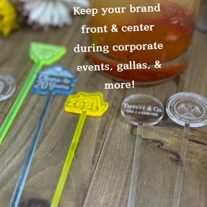 Logo Stir Stick for Corporate Event Drink Stirrers Personalized ...