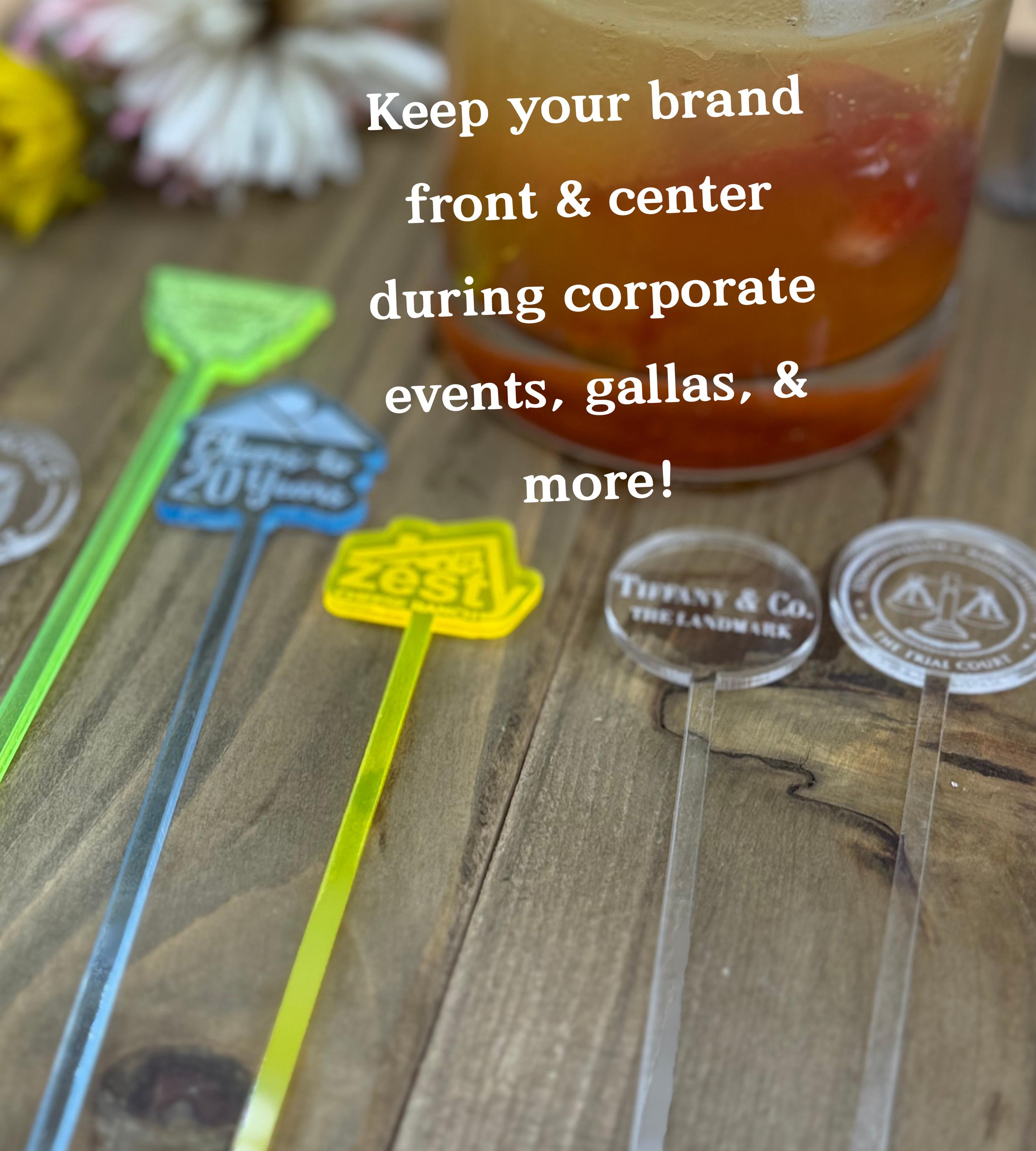 Logo Stir Stick for Corporate Event Drink Stirrers Personalized ...