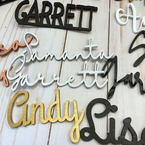 Name Plate Wedding Name Plate Wooden Setting Wedding Name Place Card ...