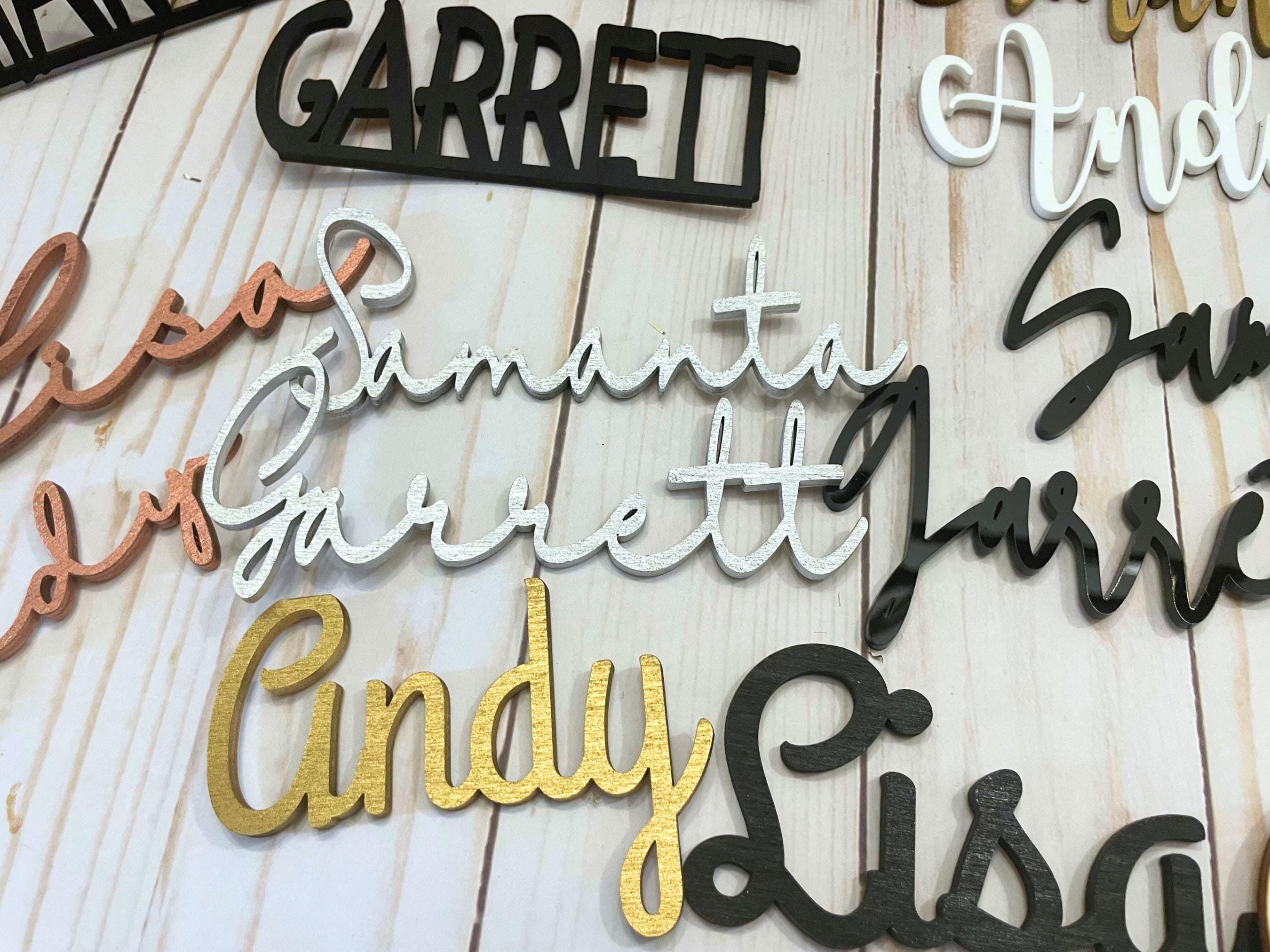 Name Plate Wedding Name Plate Wooden Setting Wedding Name Place Card ...
