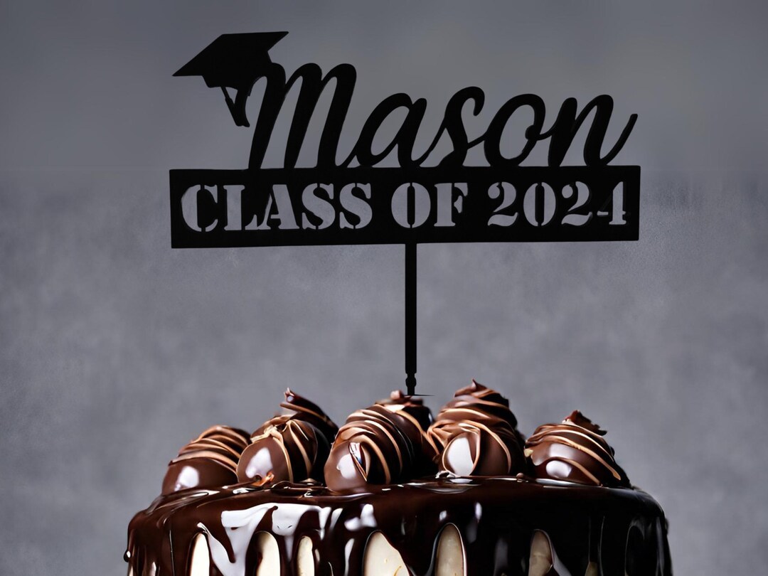 Personalized College Graduation Cake Topper Class 2024 Cake Topper ...