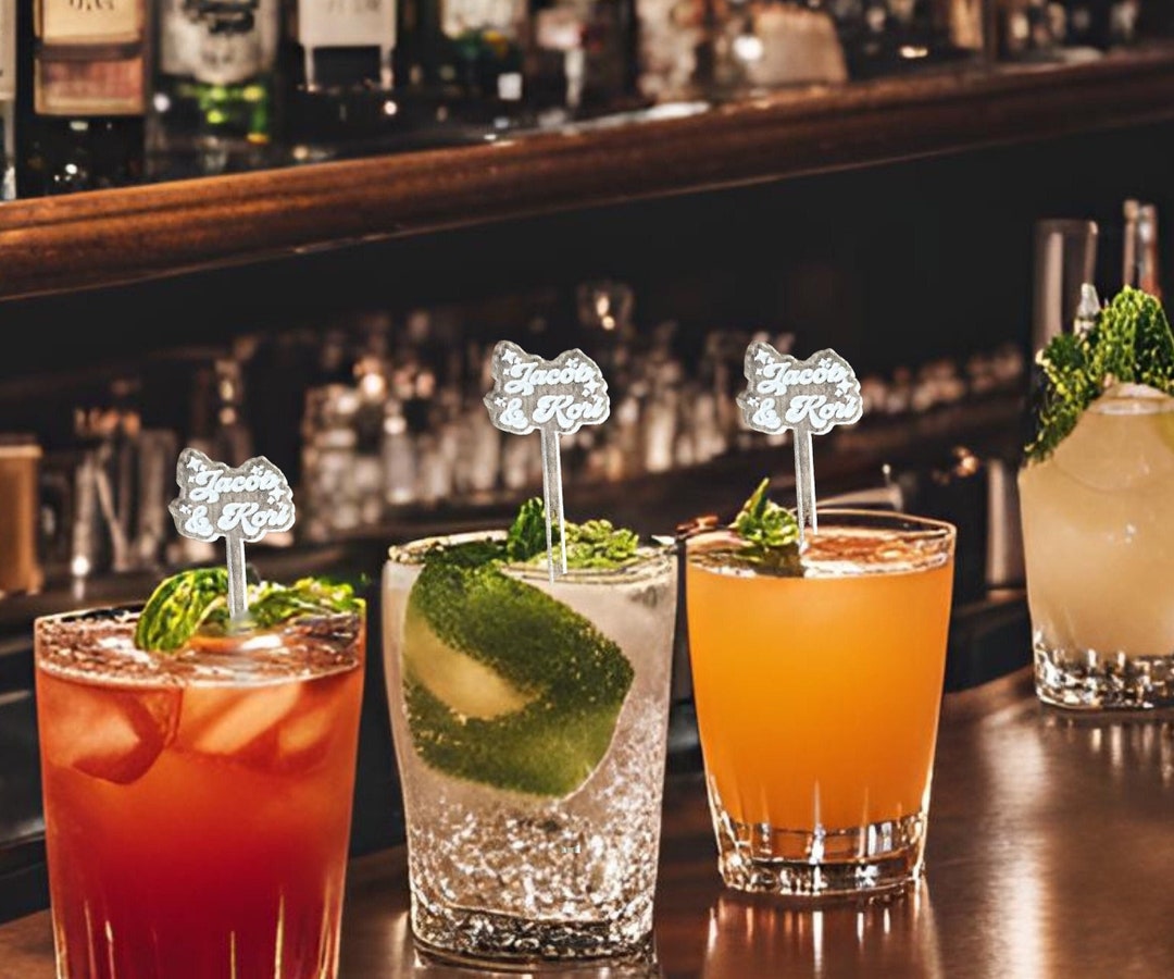 Drink Stirrer Wedding Gift Personalized Logo Stir Stick Corporate Event ...