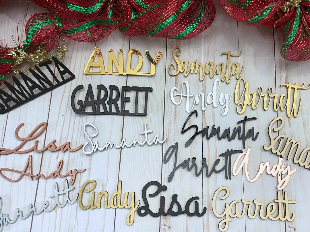 Name Plate Wedding Name Plate Wooden Setting Wedding Name Place Card ...