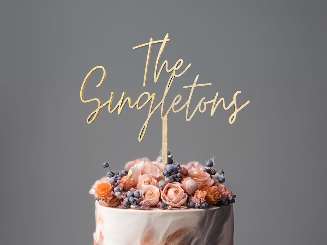 Rustic Wedding Cake Topper Personalized Name Cake Topper for Wedding ...