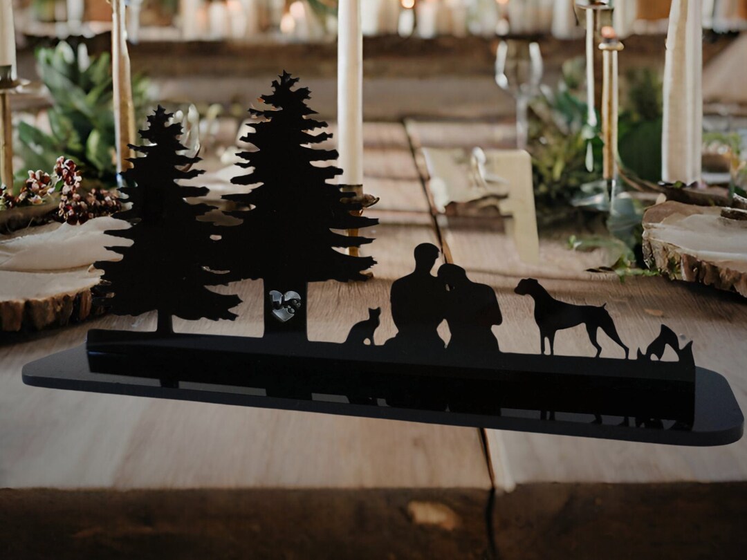 Sweetheart Wedding Table Sign Rustic Table Sign for Wedding Silhouette ...