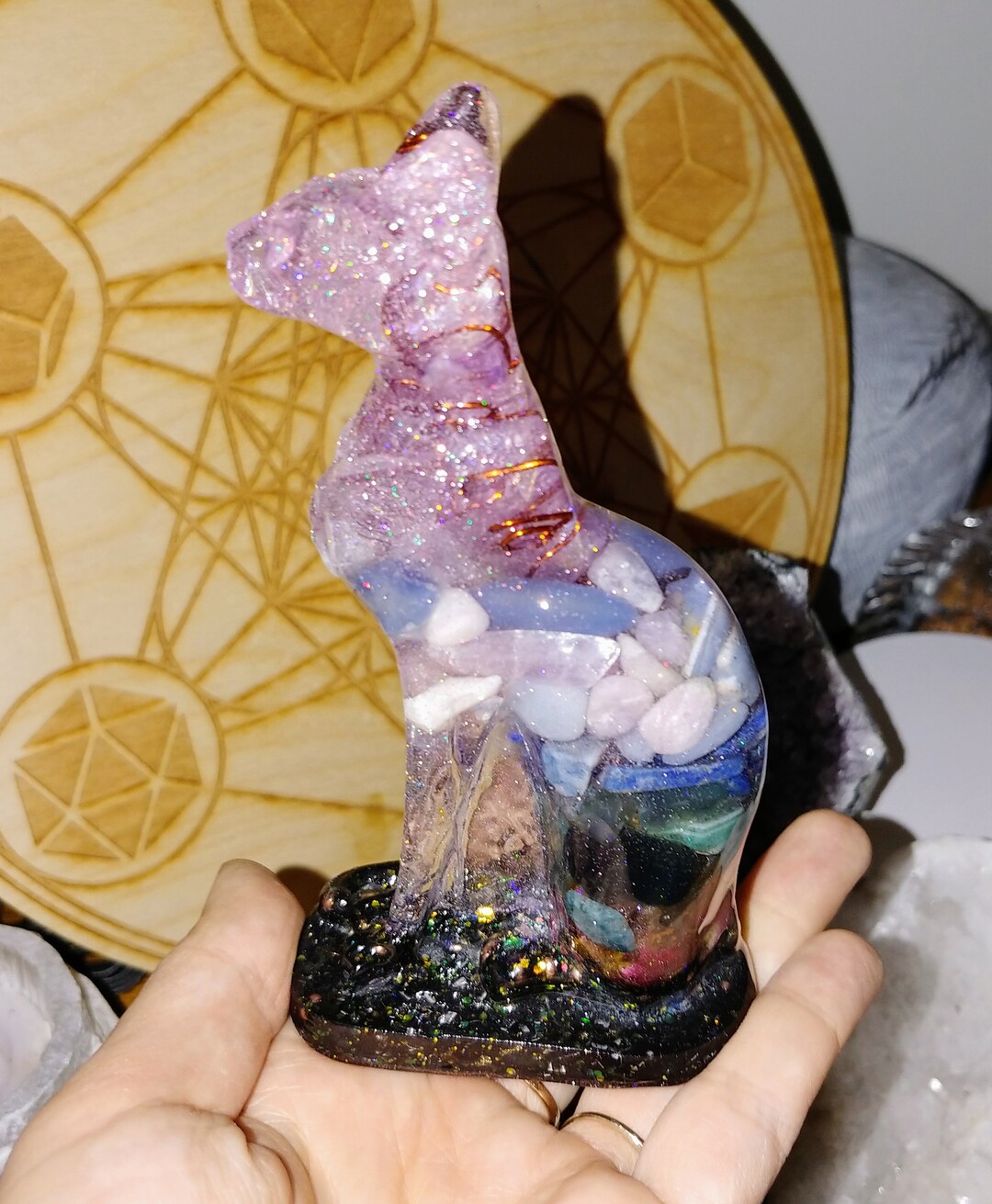 5 ORGONE Egyptian Bastet Cat Goddess Statue 3D Orgonite - Etsy