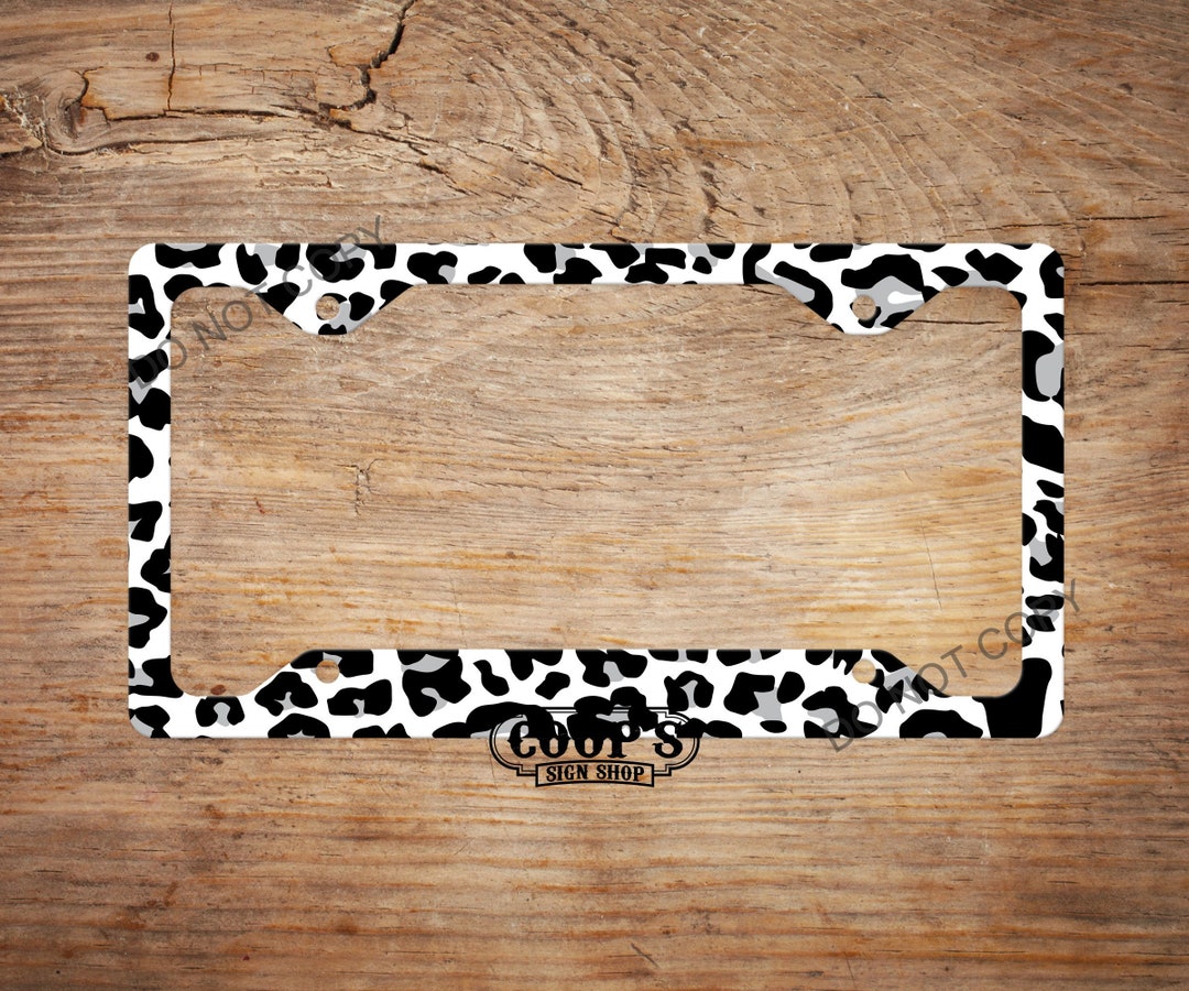 Cheetah Spots License Plate Frame - Matches Personalized Plate in Our ...