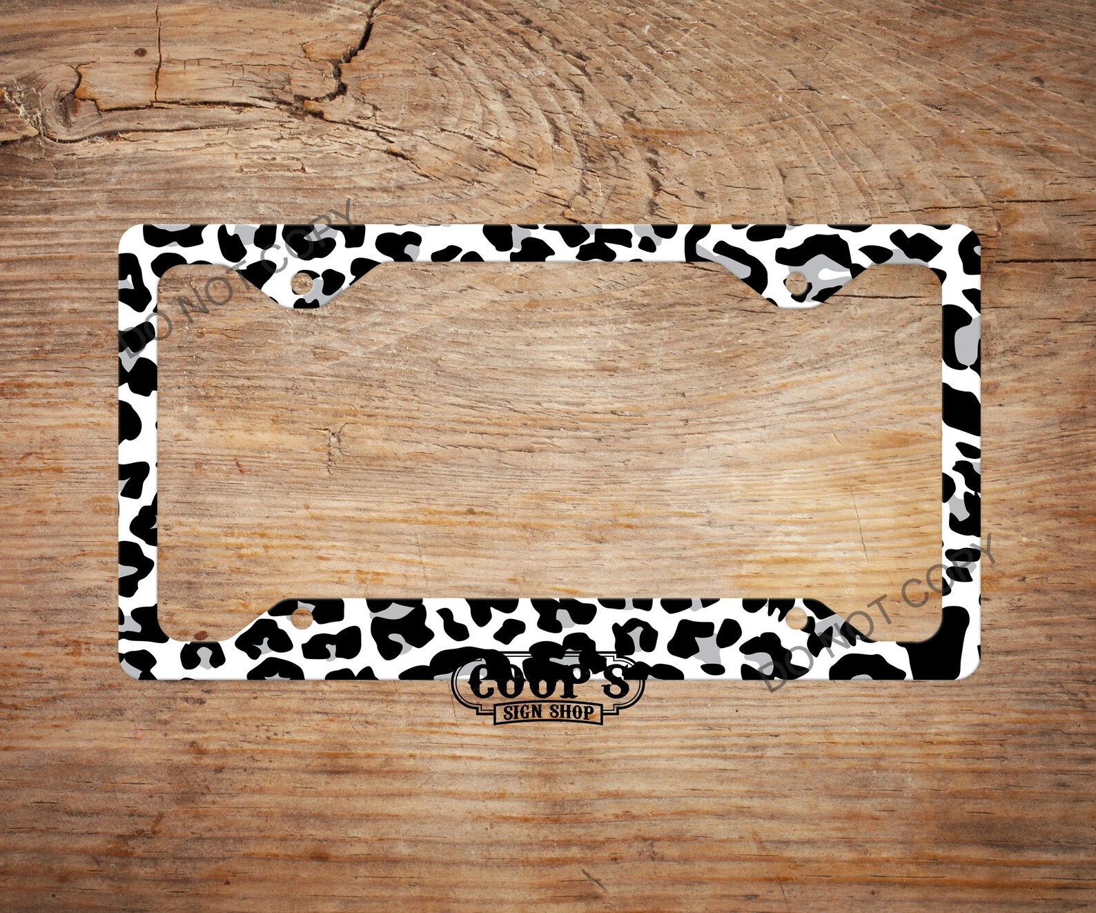 Cheetah Spots License Plate Frame - Car Decor - Vehicle Accessories ...