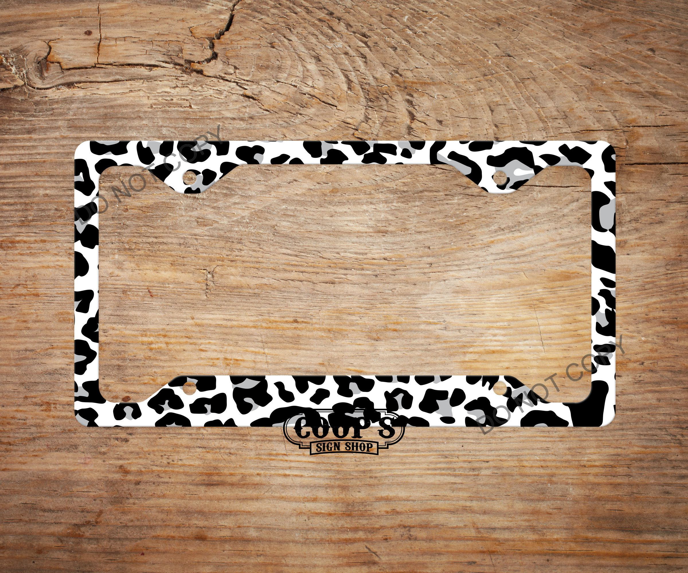 Cheetah Spots License Plate Frame - Car Decor - Vehicle Accessories ...