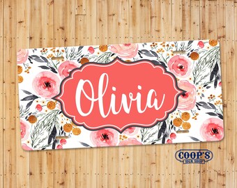 Pretty License Plate | Etsy