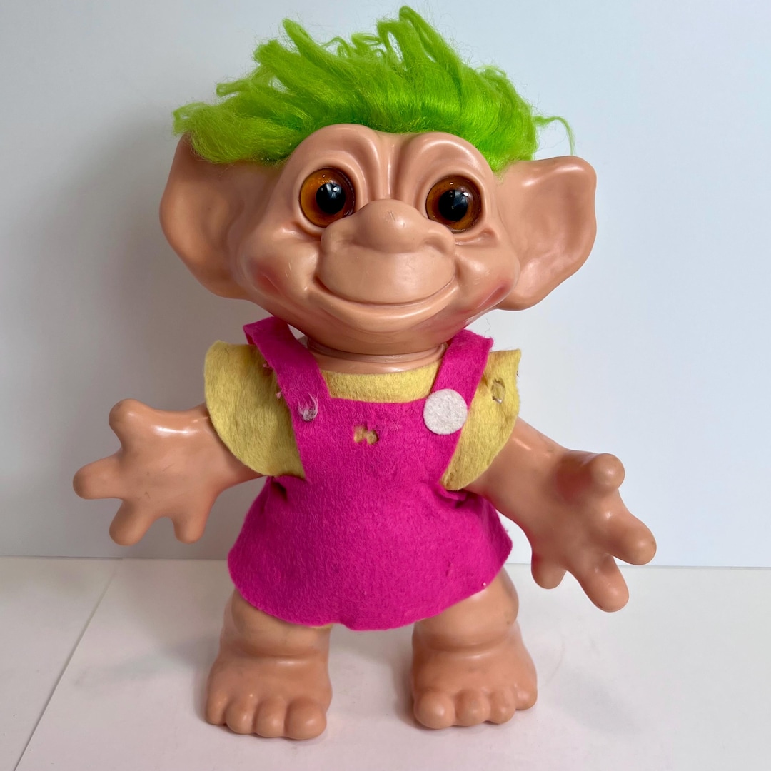 RARE - Large Vintage DAM TROLL Doll, 1964 Dam Things Establishment, 12 ...