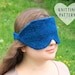 KNITTING PATTERN, Eye Mask, Eye Cover, Sleeping Pillow, Knitted, Eye ...