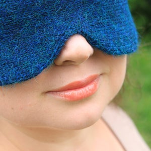 KNITTING PATTERN, Eye Mask, Eye Cover, Sleeping Pillow, Knitted, Eye ...