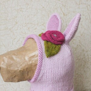 KNITTING PATTERN, Pit Bull Bunny Dog Hat, Dog Snood, Bunny Hat, Large ...