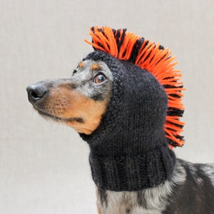 KNITITNG PATTERN, Mohawk Dog Hat, Sports Fan Dog Hat, Small Dog Hat ...