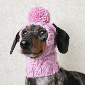 Pink Dog Hat in All Natural Wool With Open Ears - Etsy