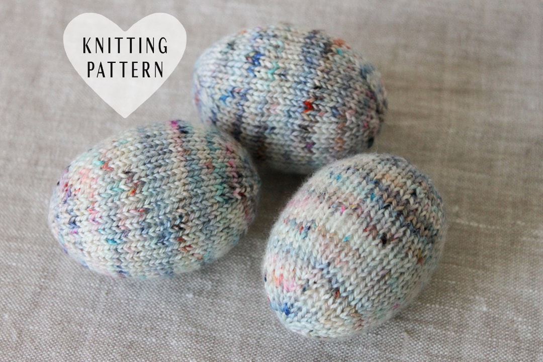 KNITTING PATTERN, Easter Eggs, Knitted Play Food, Easter Egg Knitting ...