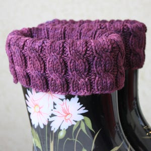 KNITTING PATTERN, Boot Toppers, Boot Cuffs, Cabled Boot Cuffs, Knitted ...