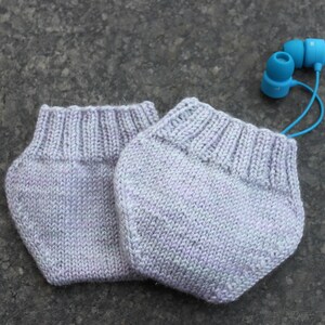 KNITTING PATTERN, Knitted Headphone Bag, Earphone, Knit Wallet, Purse ...