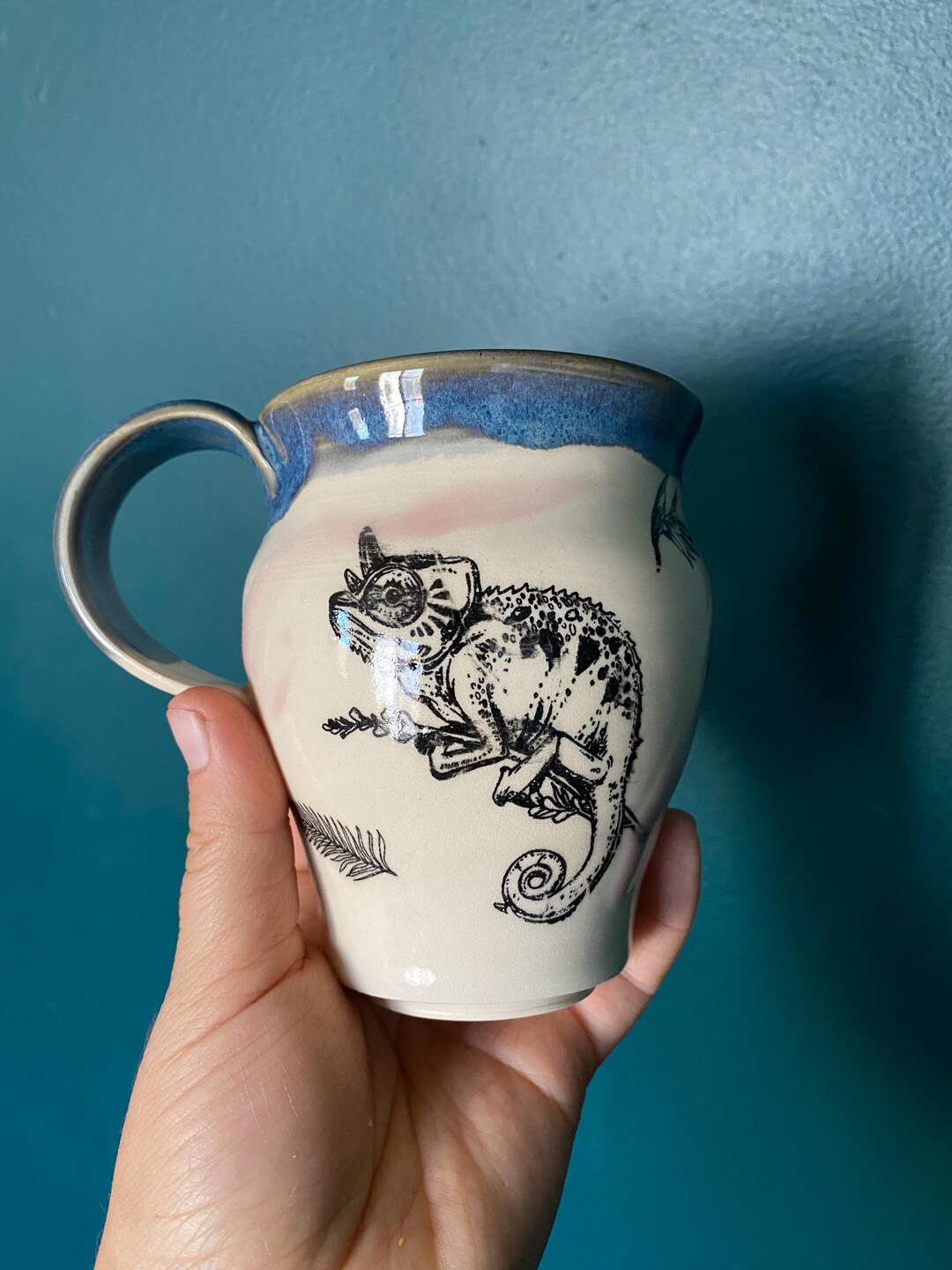 Chameleon Mug Handmade Ceramic Coffee and Tea Mug - Etsy
