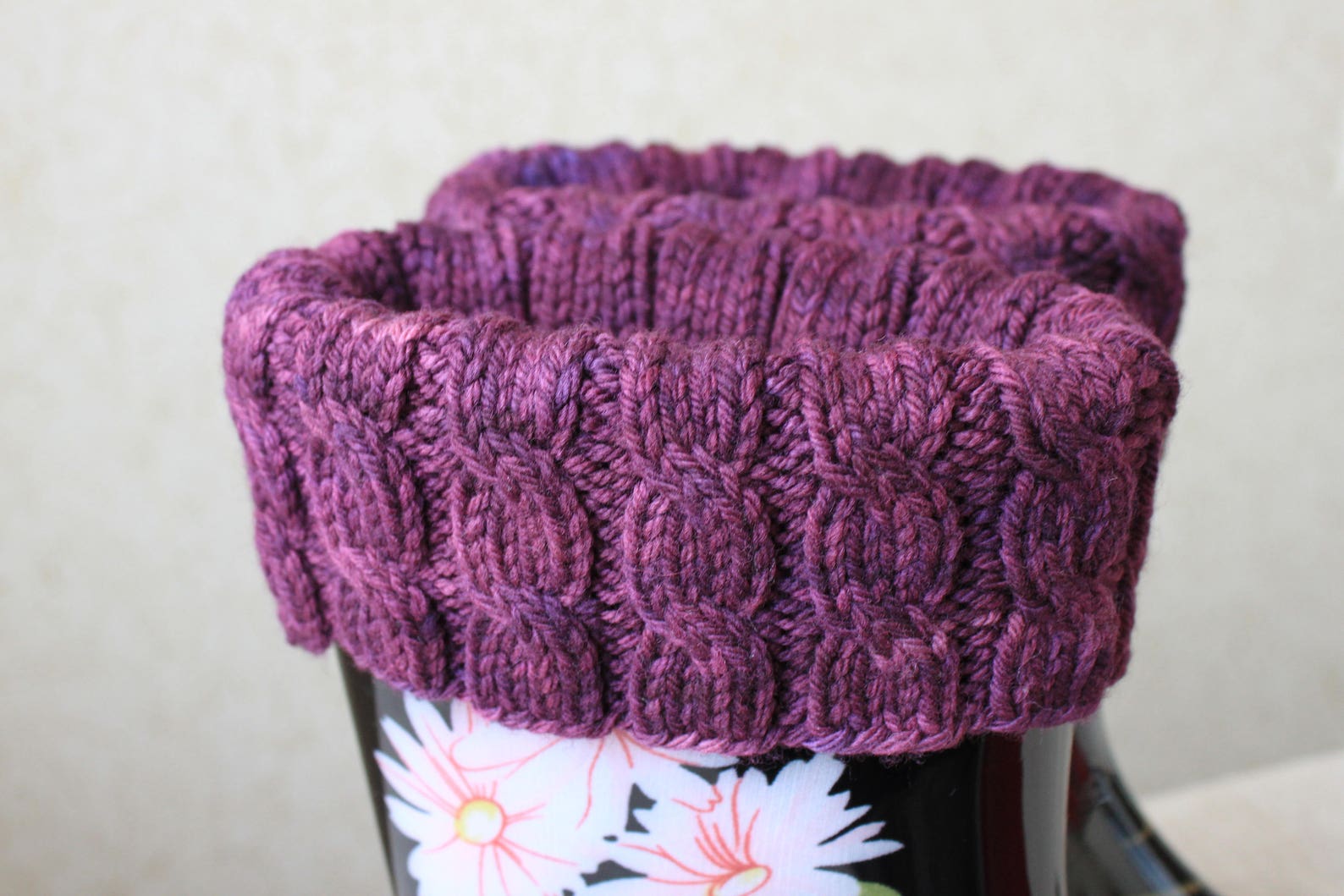 KNITTING PATTERN Boot Toppers Boot Cuffs Cabled Boot Cuffs | Etsy
