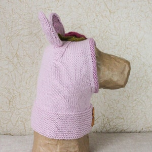 KNITTING PATTERN, Pit Bull Bunny Dog Hat, Dog Snood, Bunny Hat, Large ...