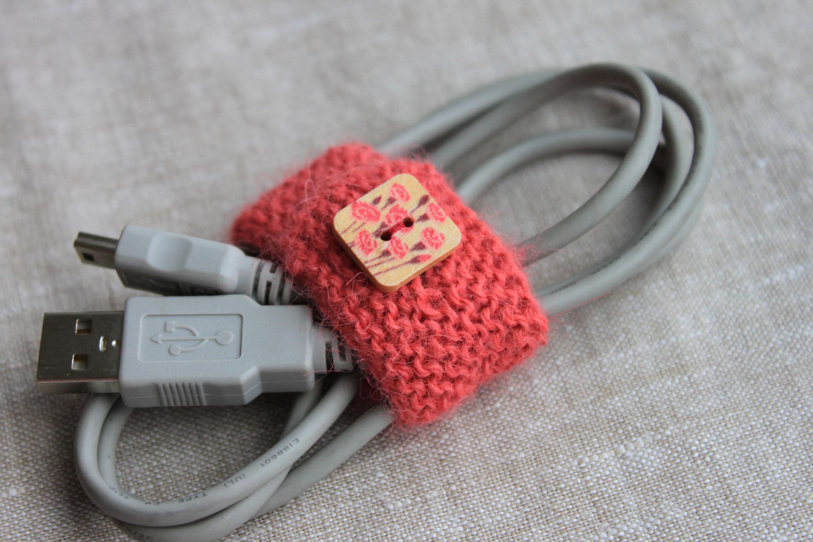 KNITTING PATTERN Cord Organizer Headphones Case Cord - Etsy