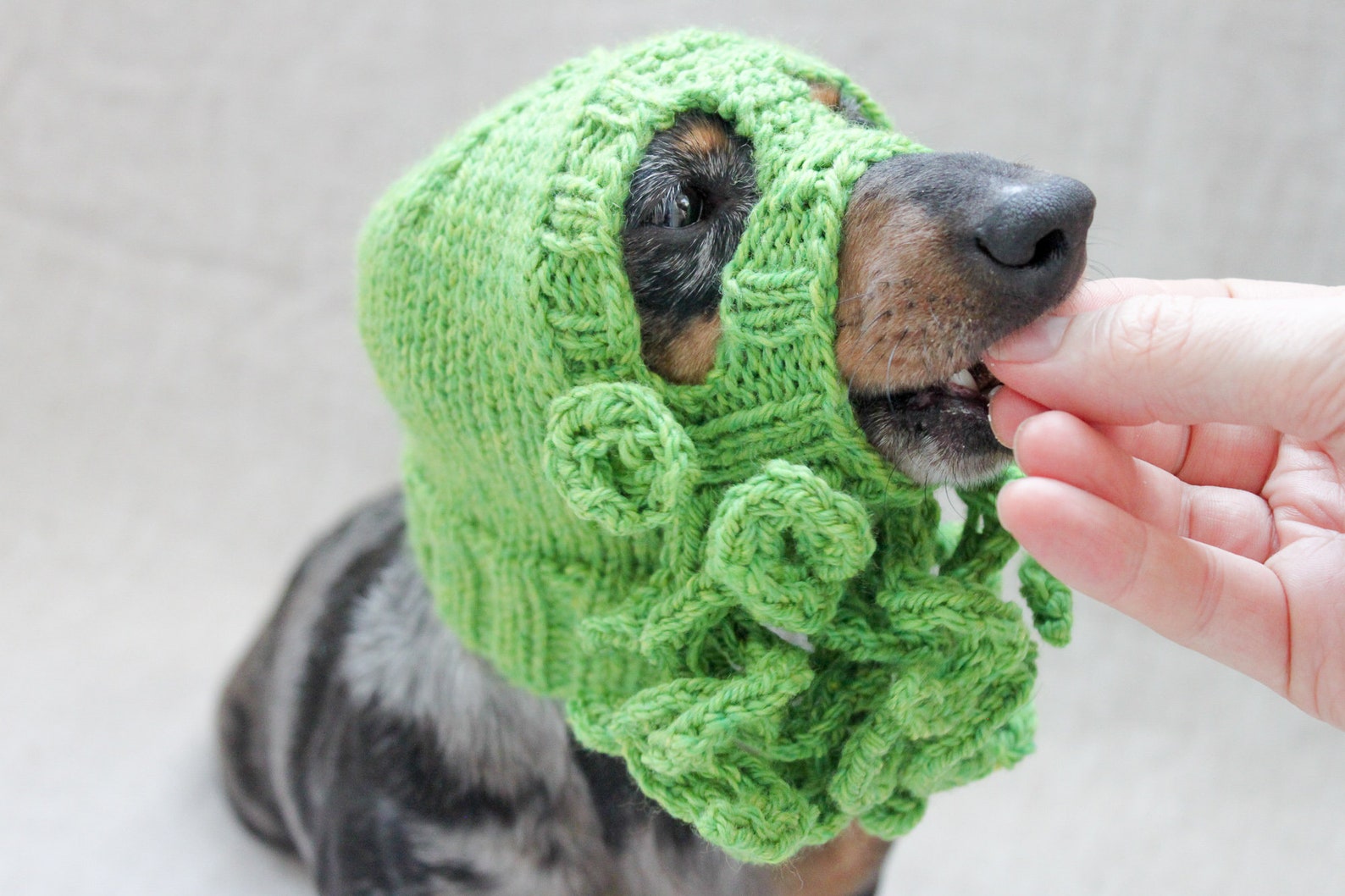 Knitting Pattern, Cthulhu Dog Hat, Knitted Cthulhu Mask, Cthulhu Dog ...
