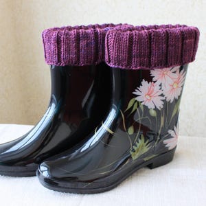 KNITTING PATTERN, Boot Toppers, Boot Cuffs, Cabled Boot Cuffs, Knitted ...