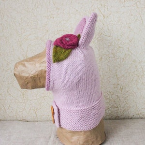 KNITTING PATTERN, Pit Bull Bunny Dog Hat, Dog Snood, Bunny Hat, Large ...