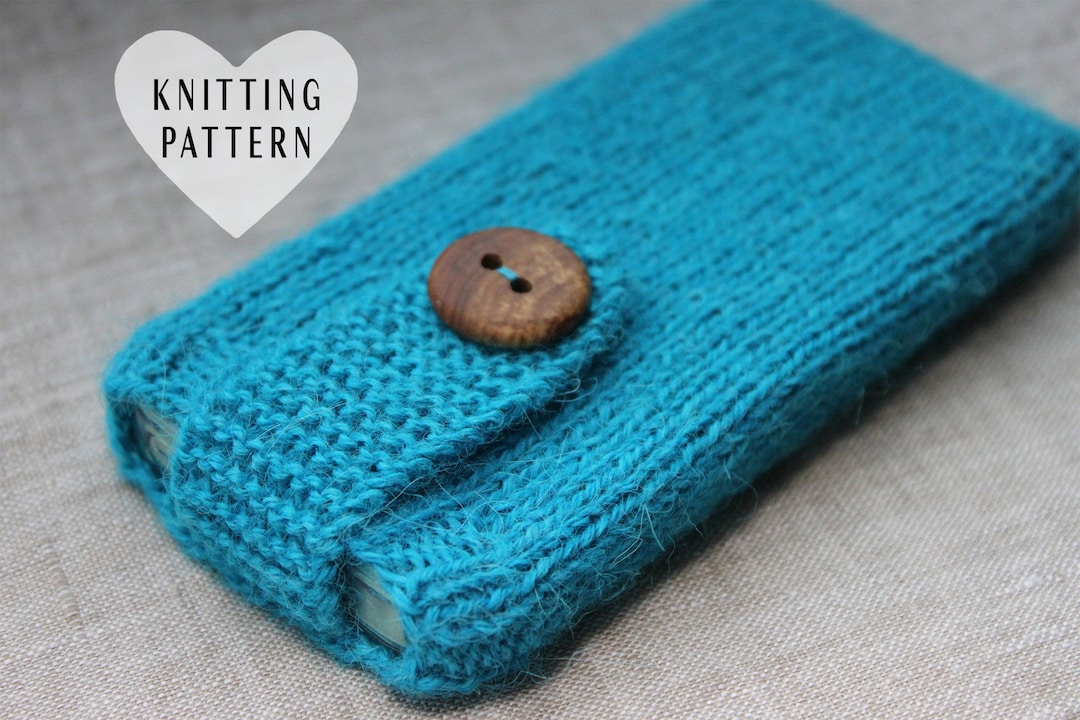 KNITTING PATTERN, iPhone 5 Case, Knit, Knitted, DIY, Project, Holder ...