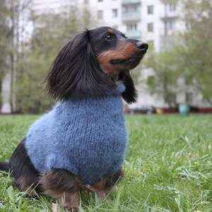 KNITTING PATTERN, Fuzzy Dachshund Sweater, Oversized, Dog, Sweater, Pet ...