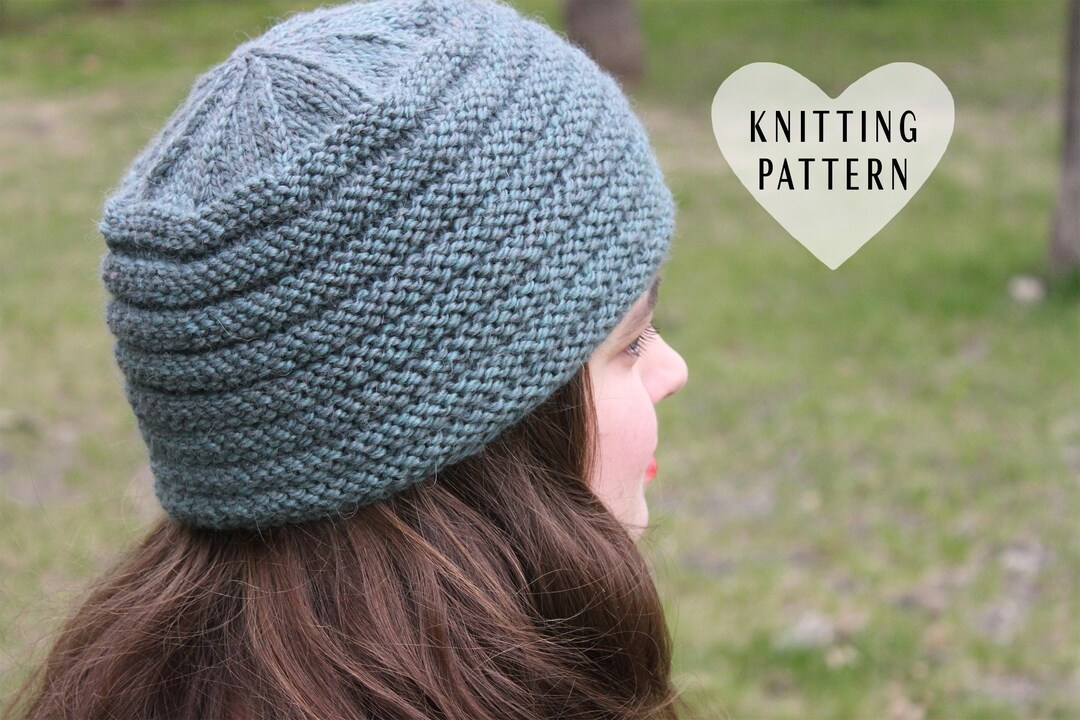 KNITTING PATTERN, Comfy Hat, Knit Hat, Knitted Hat, Beanie, Skullie ...