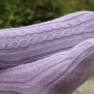 KNITTING PATTERN, Awesome Possum, Socks, Cabled, Knit, Knitted, Purple ...