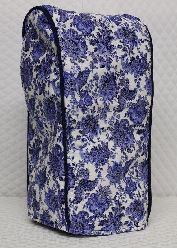Blue Floral Food Processor Cover | Etsy