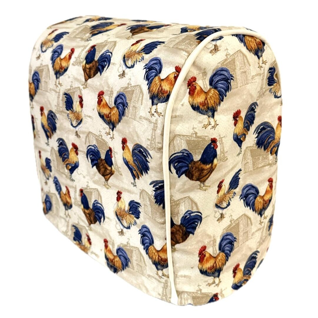 White Rooster Kitchenaid Mixer Cover - Etsy