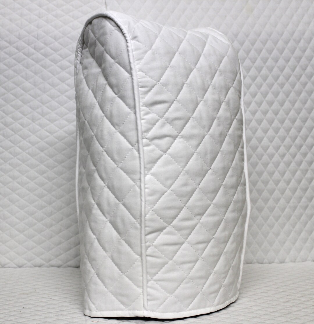 White Quilted Food Processor Cover - Etsy