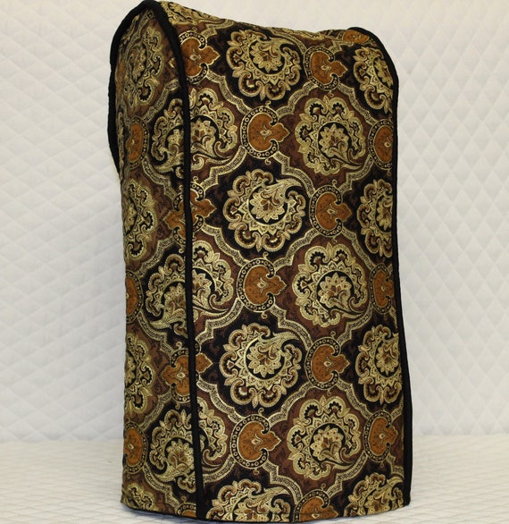 Black Paisley Quilted Coffee Maker Cover - Etsy